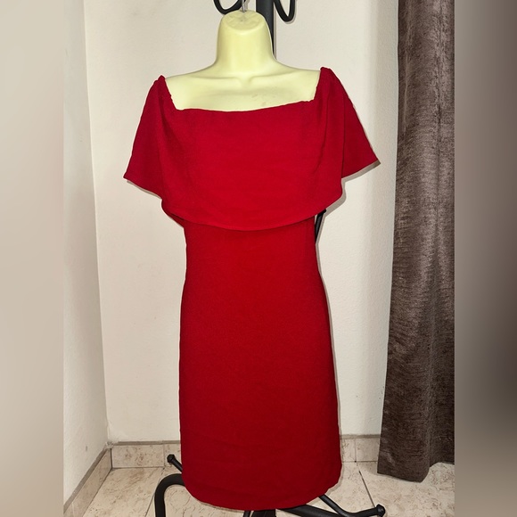 Dresses | Red Off The Shoulder Dress | Poshmark